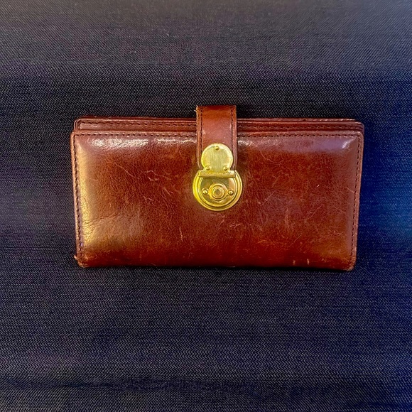 Ralph Lauren | Bags | Ralph Lauren Stressed Heavy Leather Wallet | Poshmark